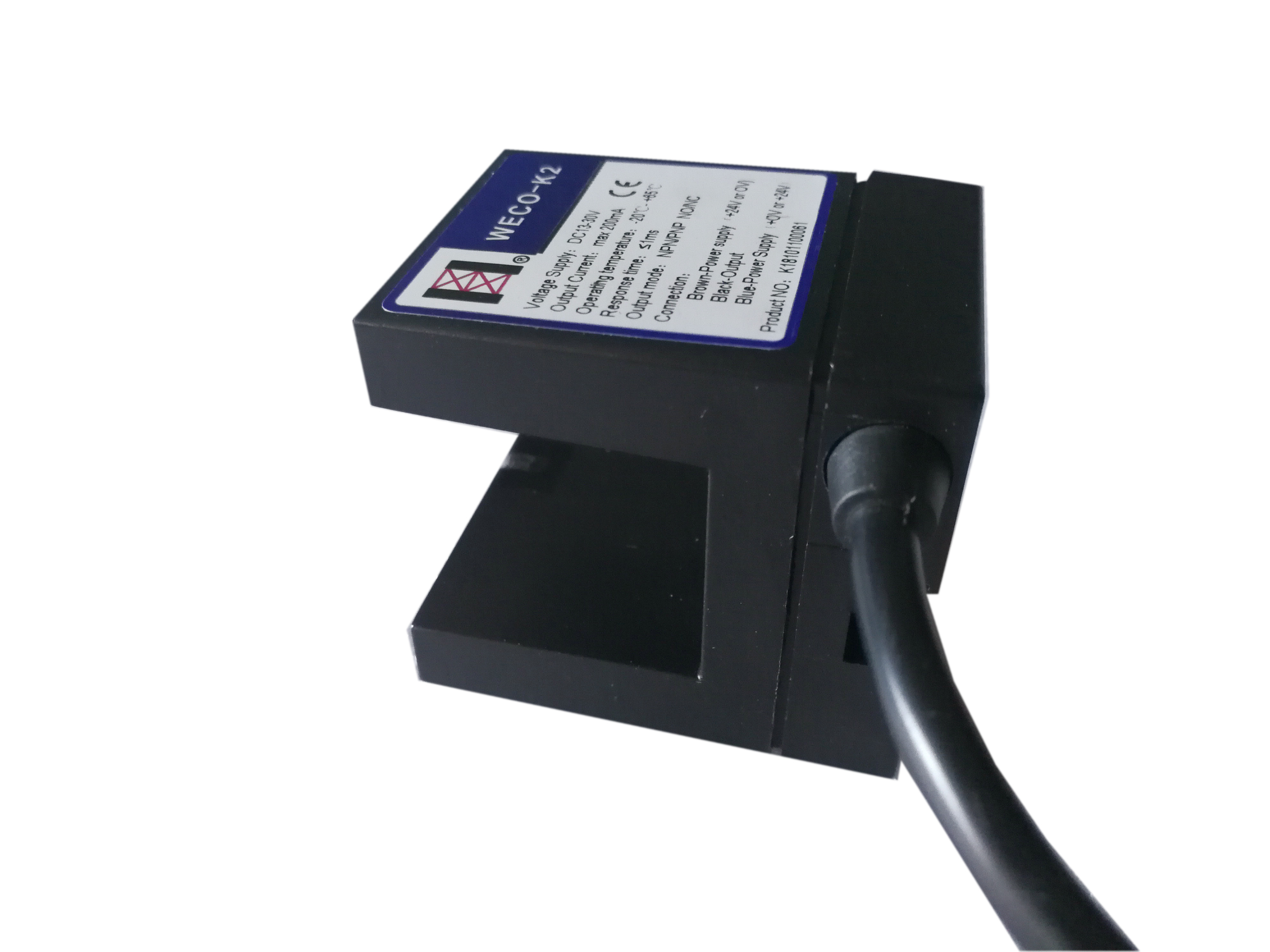 Through Beam Photoelectric Switch WECO K2 Laser Beam Sensor Switch IP65